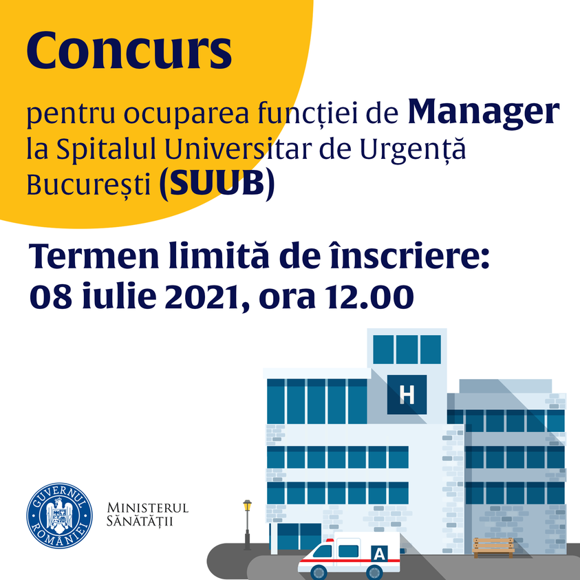 Ministerul Sănătăţii: Mai sunt trei zile pentru înscrierea la concursul ...